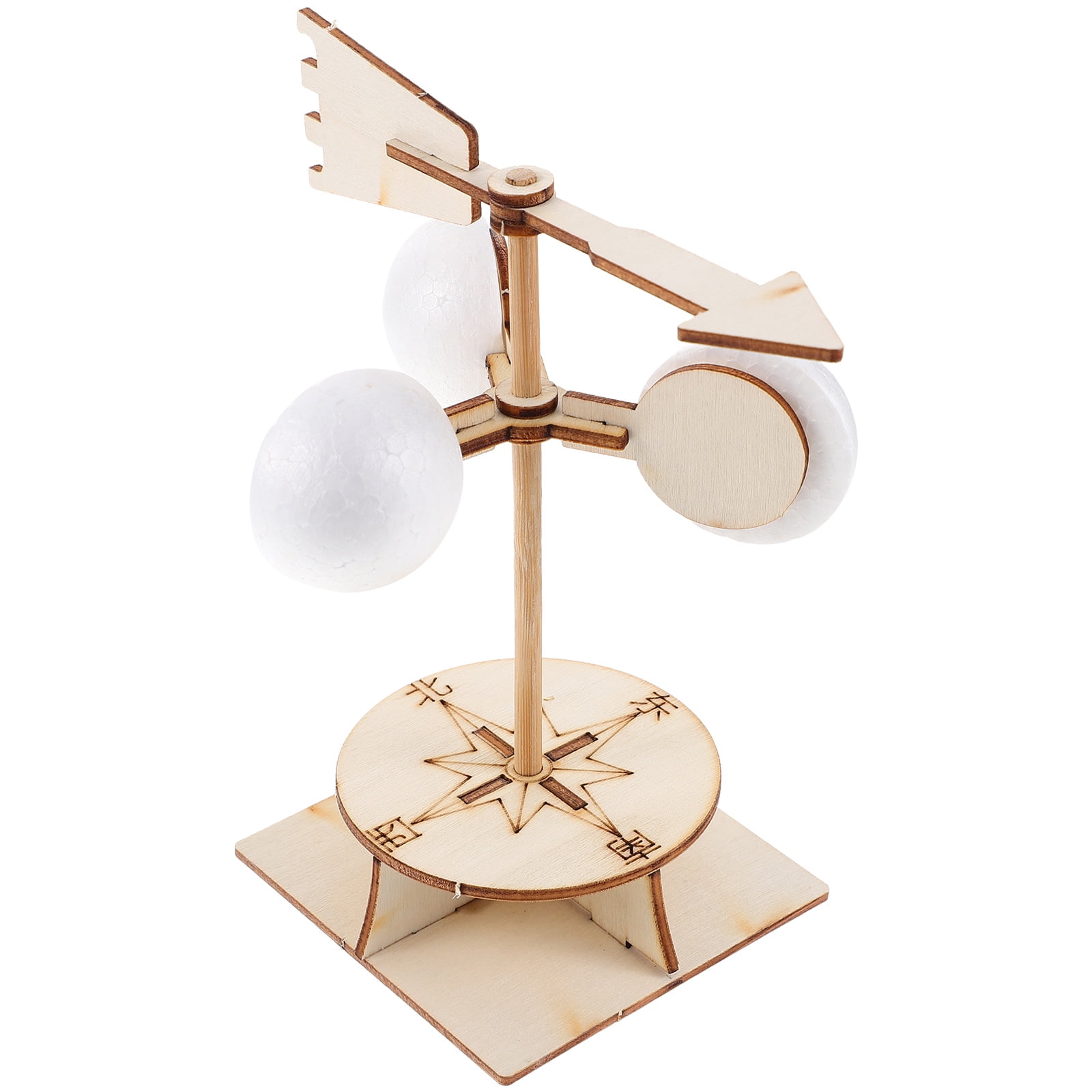 HEANUJJ DIY Wood Wind Vane Kit for Kids Playing Beige Color Encourage ...