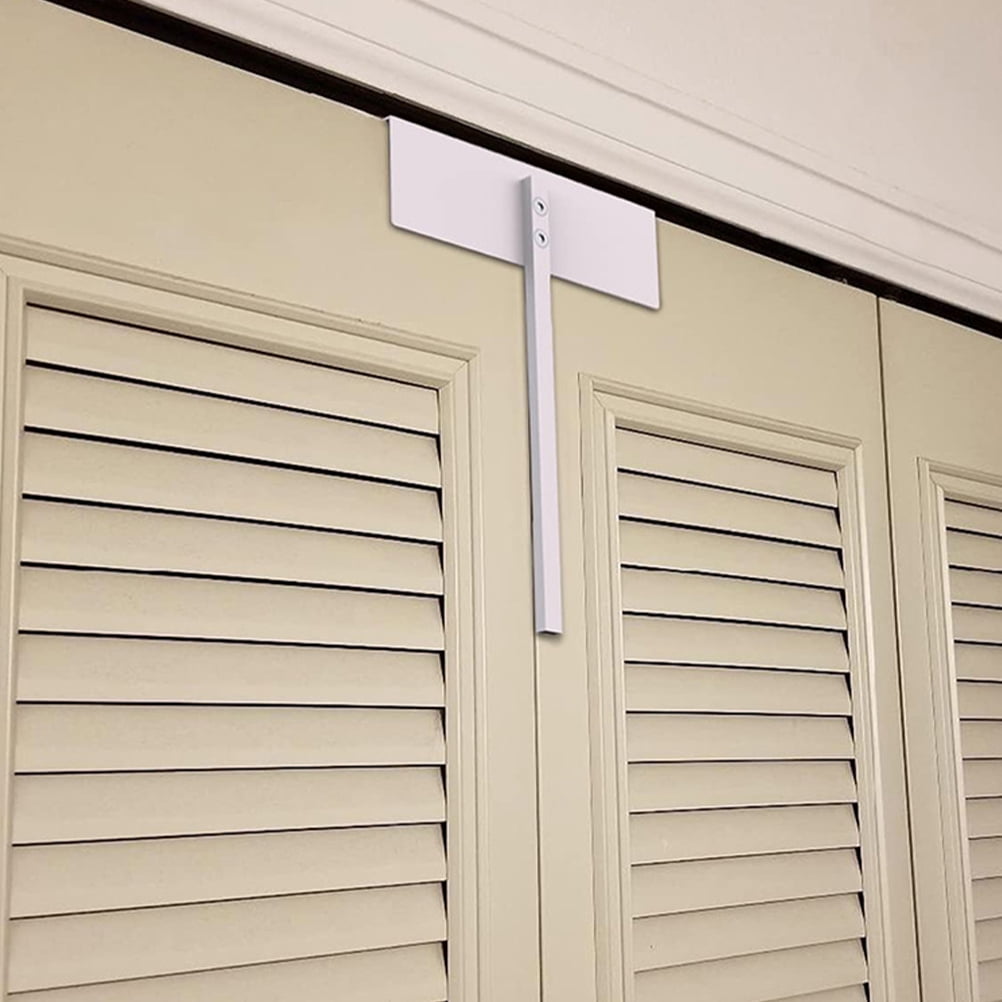 HEANUJJ Double Door Lock for Closet White Stainless Steel Folding Door ...