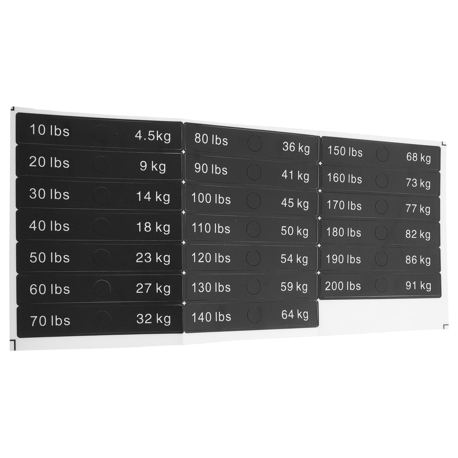 HEANUJJ Number Labels For Weight Tags Fitness Weight Block Label ...