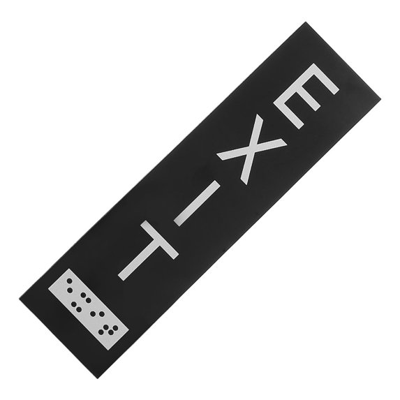 HEANUJJ Safety Exit Plate Exit Sign Acrylic Black 1Pack - Walmart.com