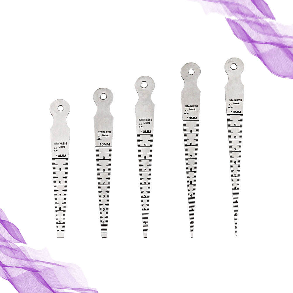HEANUJJ Gauge Set Stainless Steel with Clear Figures Assorted Color 5 ...