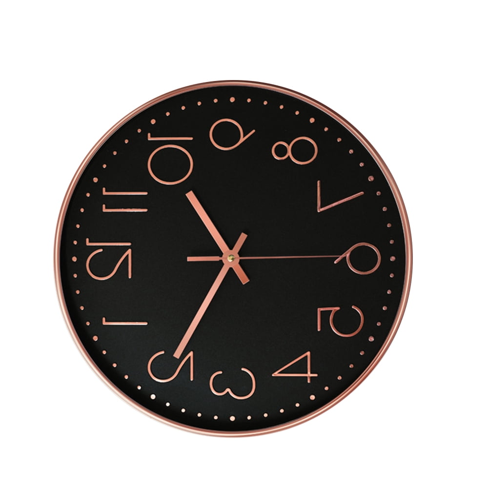 HEANUJJ Black Digital Wall Clock Mute Design for Home Decor Attractive ...