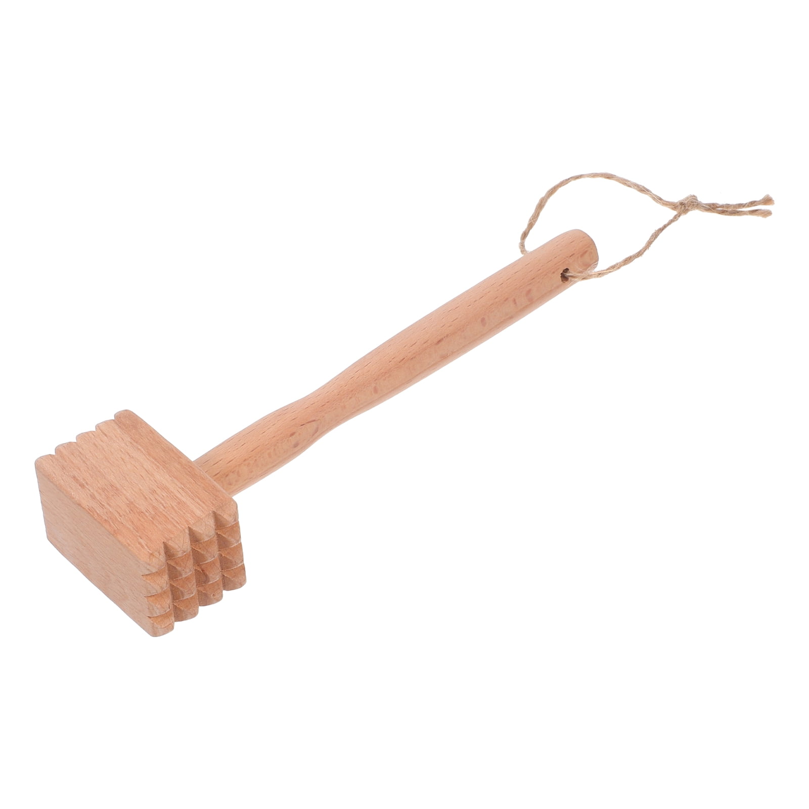 HEANUJJ Heavy Duty Wood Handle Meat Tenderizer Mallet for Steak Beef ...