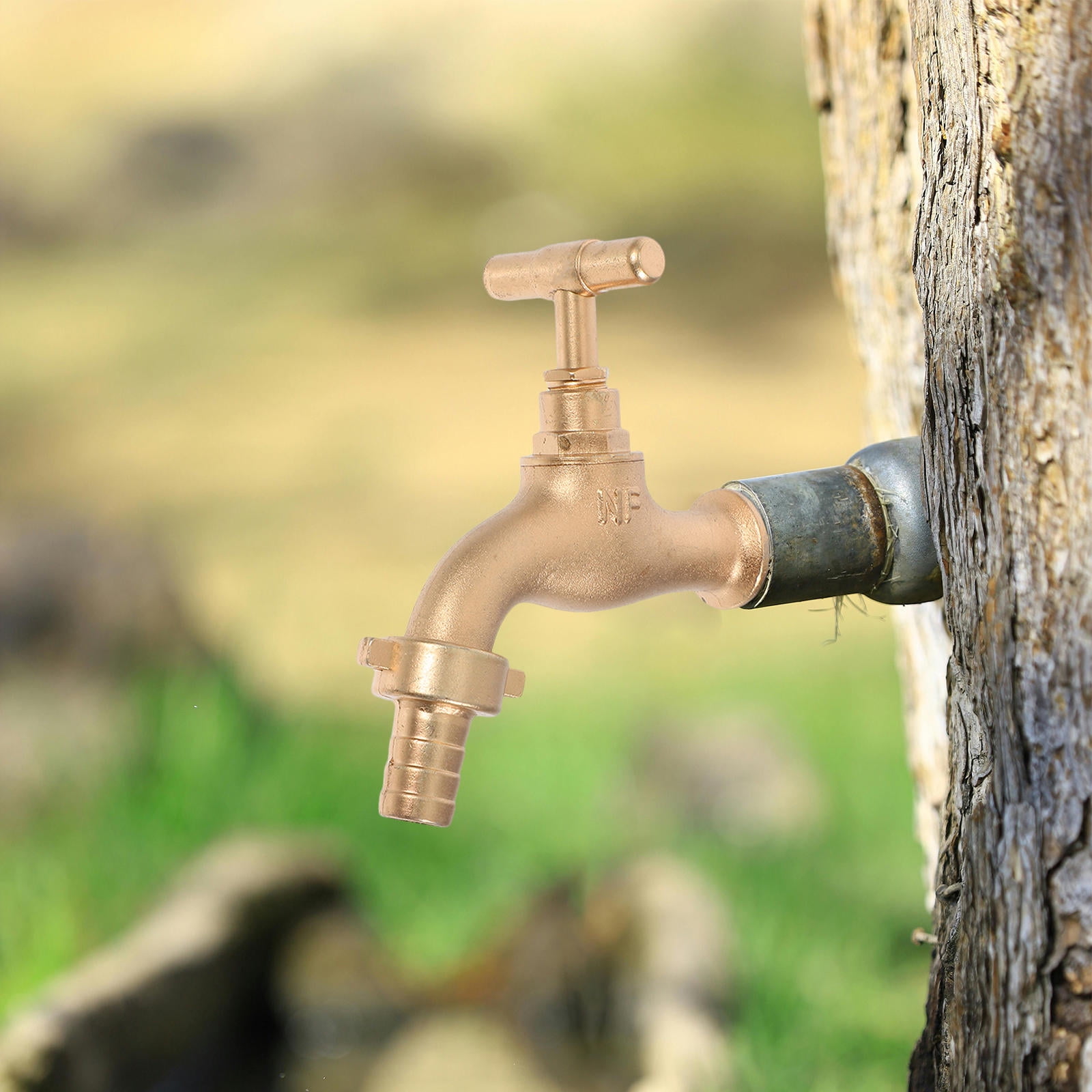 HEANUJJ Golden Zinc Alloy Hose Bibb for Outdoor Water Control and ...