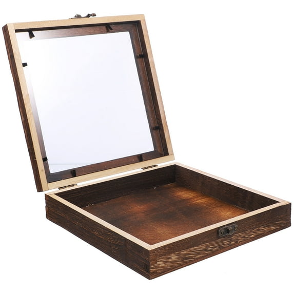 HEANUJJ Retro Style Insect Specimen Display Box Light Brown Wood with ...