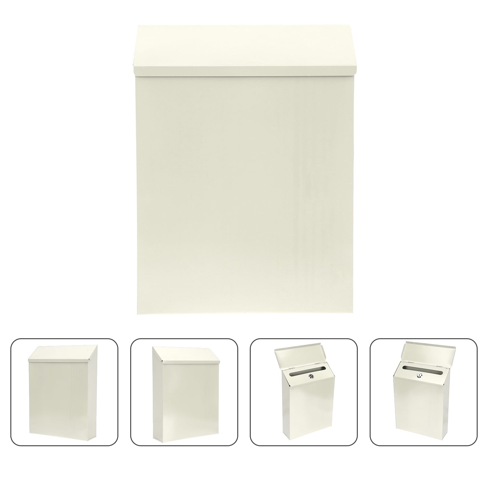 HEANUJJ Wall-mounted Mailbox Waterproof Mail Storage Iron Rectangular ...