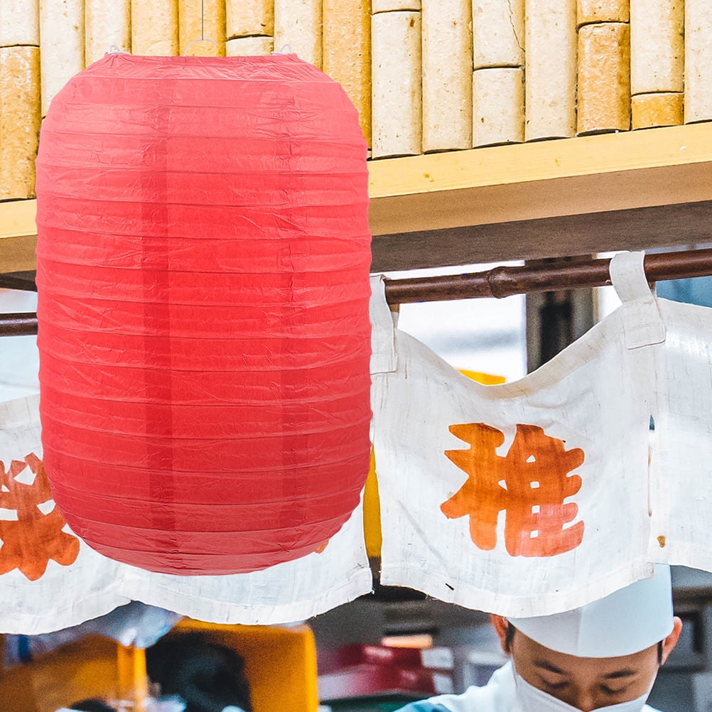 HEANUJJ Japanese Hanging Lantern Red Paper Lamp for Festive Restaurant ...