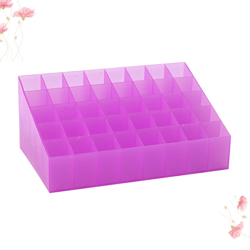 HEANUJJ Cosmetic Holder Purple Makeup Organizer 40 Slots for Storage ...