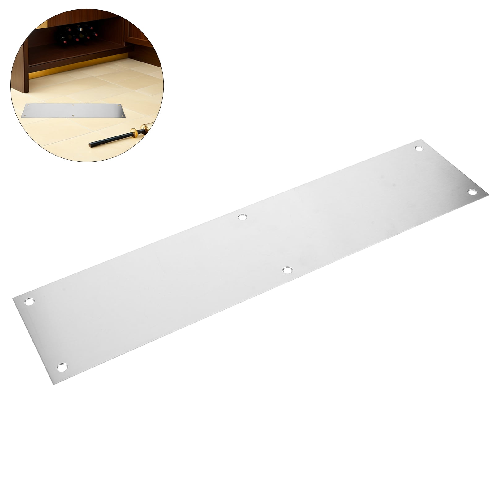 HEANUJJ Heavy Duty Stainless Steel Door Protector Plate with Easy ...