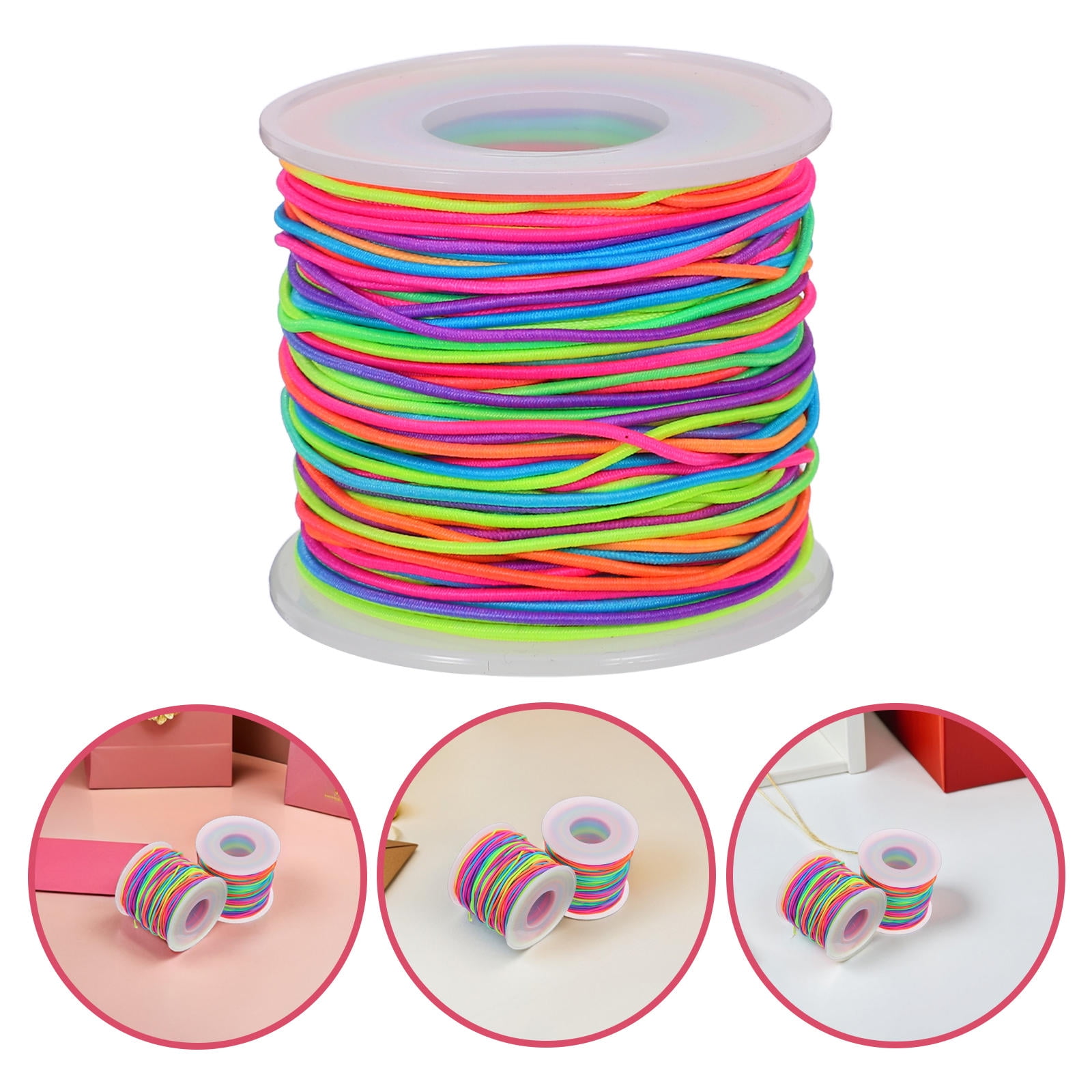 HEANUJJ Stretch Bracelet String Elastic Jewelry Thread, , 2 Rolls for ...
