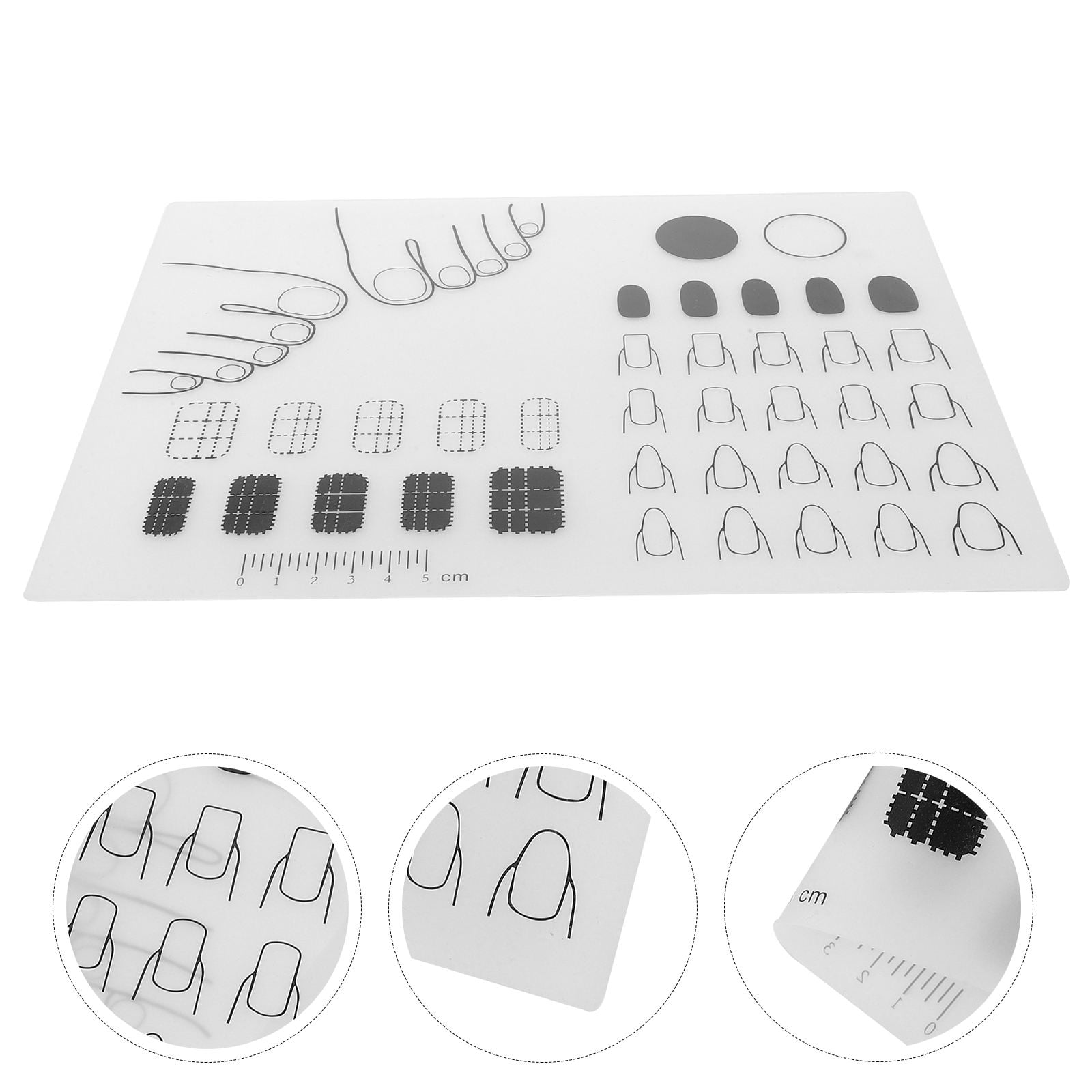 HEANUJJ Nail Table Mat Transparent 1Set 11x8in - Walmart.com