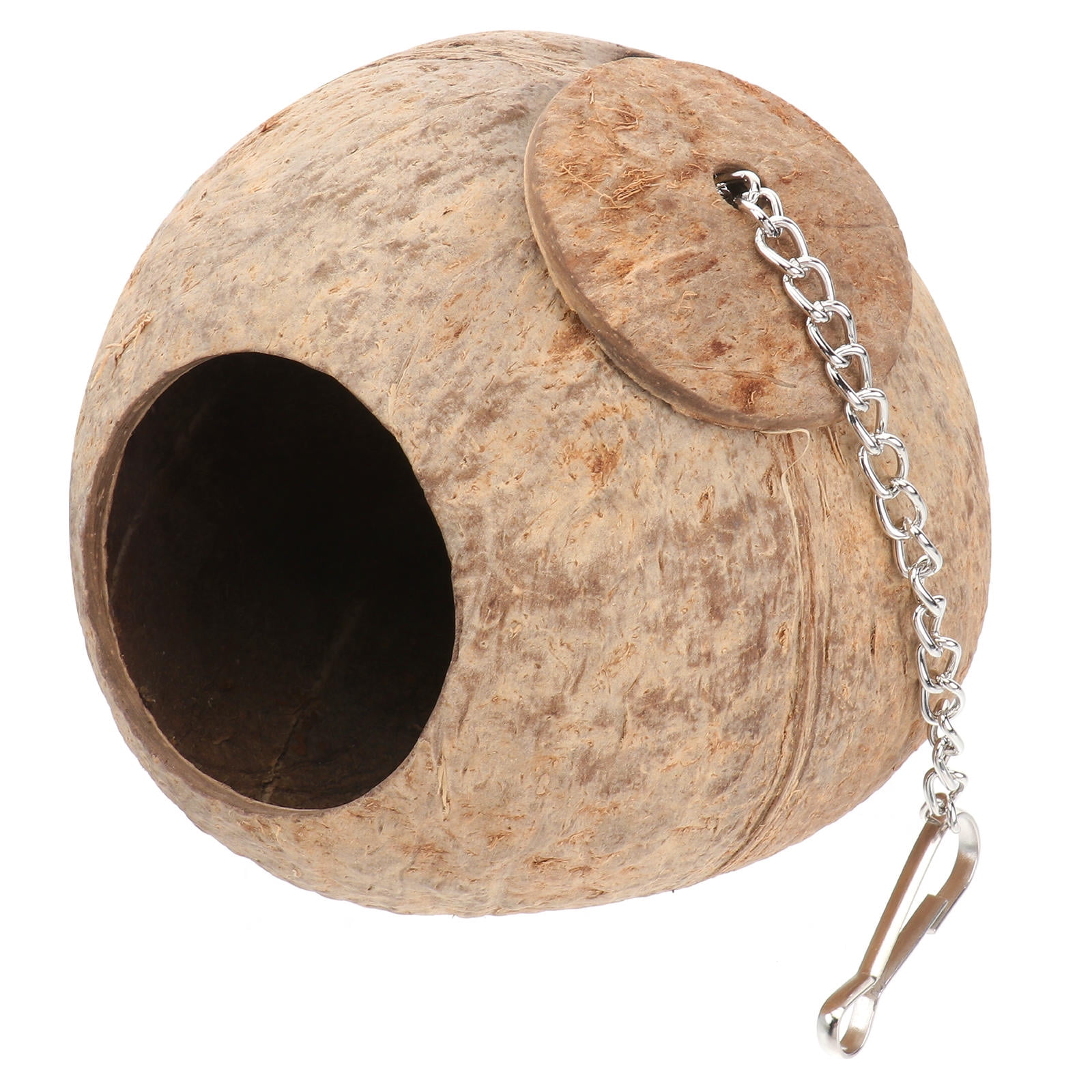 HEANUJJ Natural Coconut Shell Bird Nest Hut 1 Set Multi-Use Safe ...