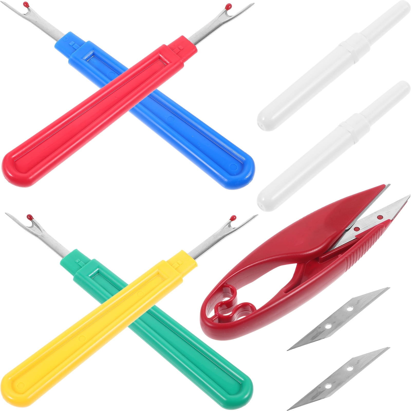 HEANUJJ Stainless Steel Seam Ripper Assorted Color Plastic for Piercing ...