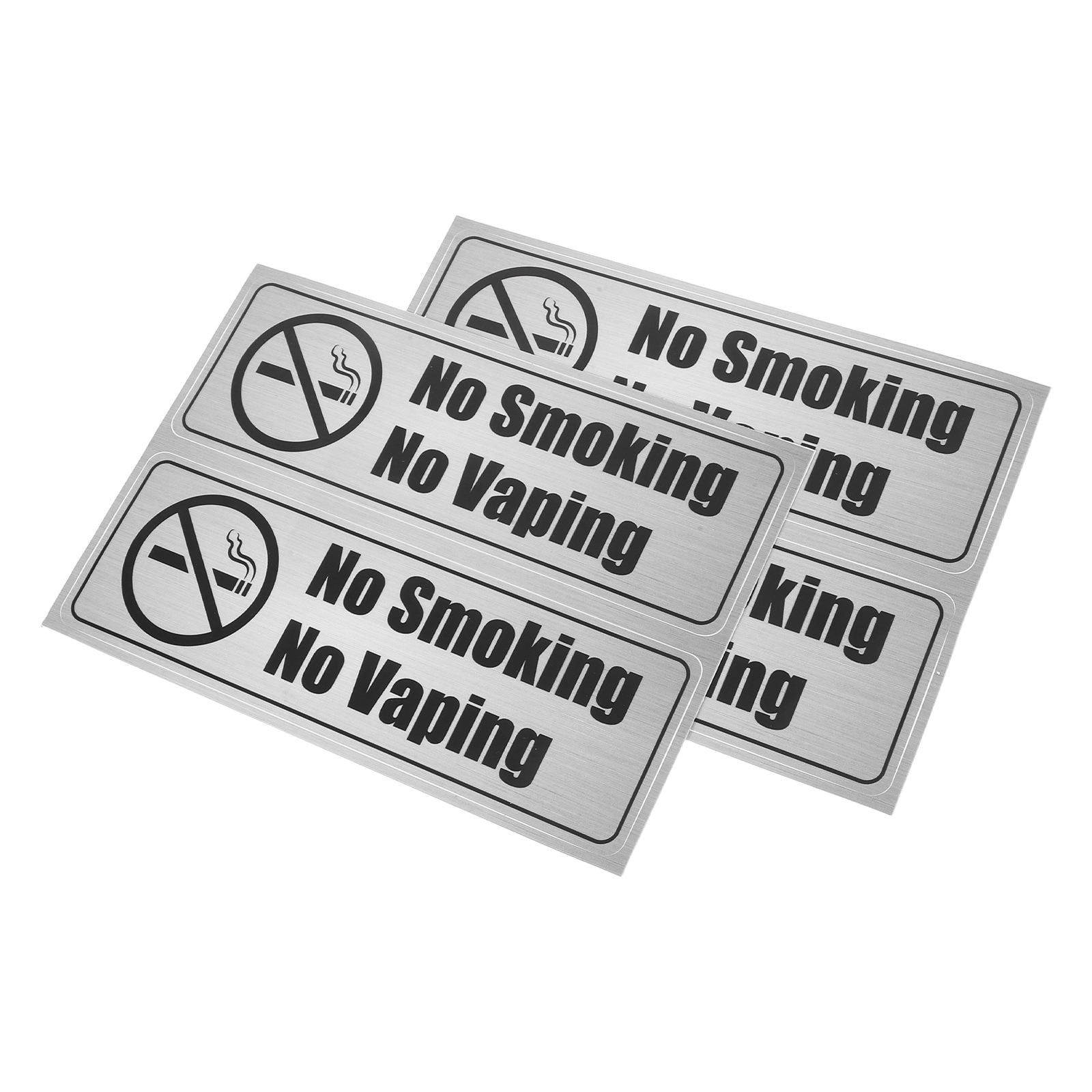 HEANUJJ 4Pcs No Smoking PVC Sign Stickers Adhesive Decorative Warning ...