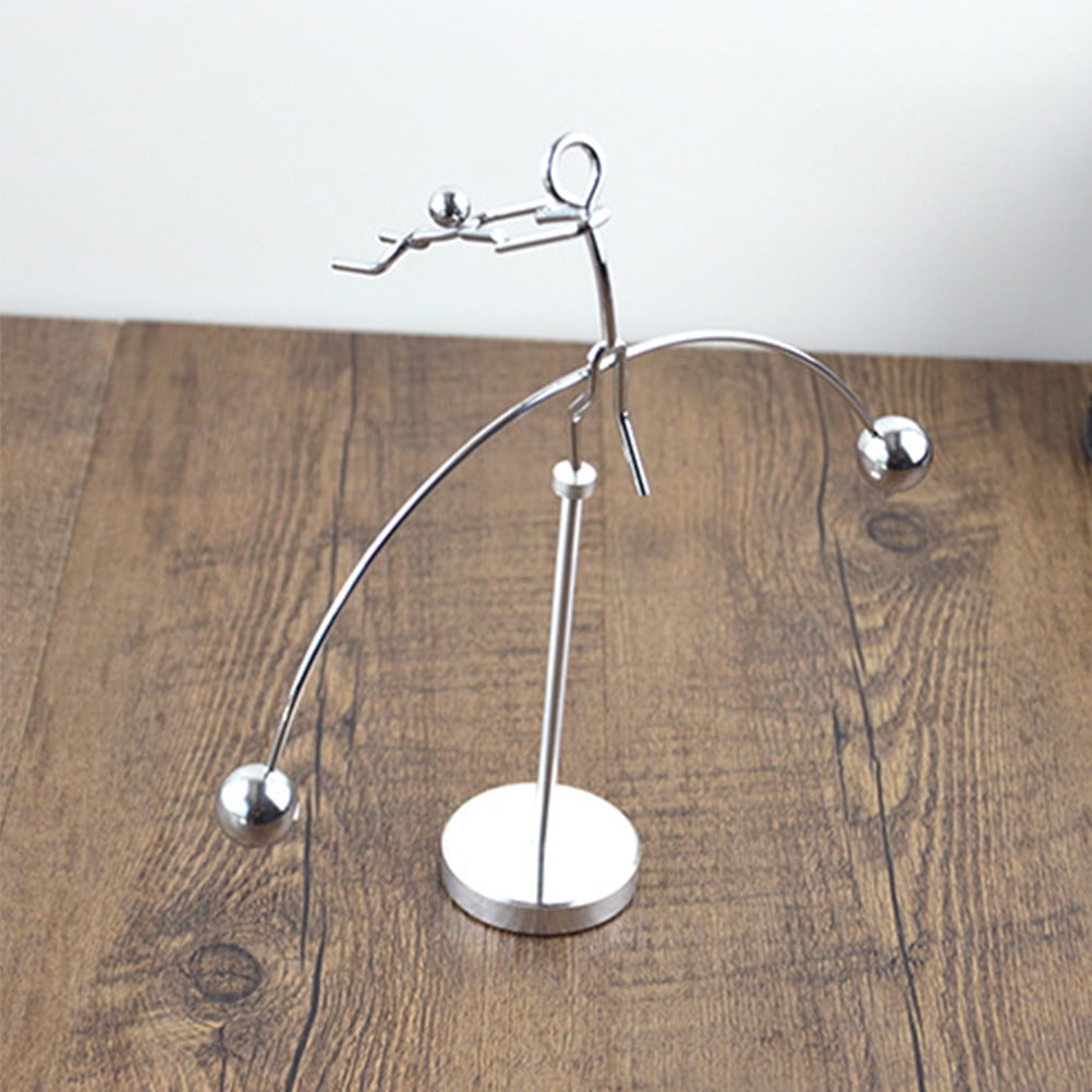 HEANUJJ Couple Balance Sculpture, Silver Metal Crafts, Stable Base ...