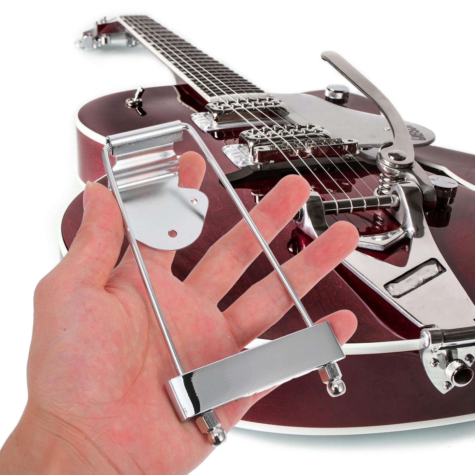 HEANUJJ Professional Archtop Tailpiece For String Guitar Durable Silver ...