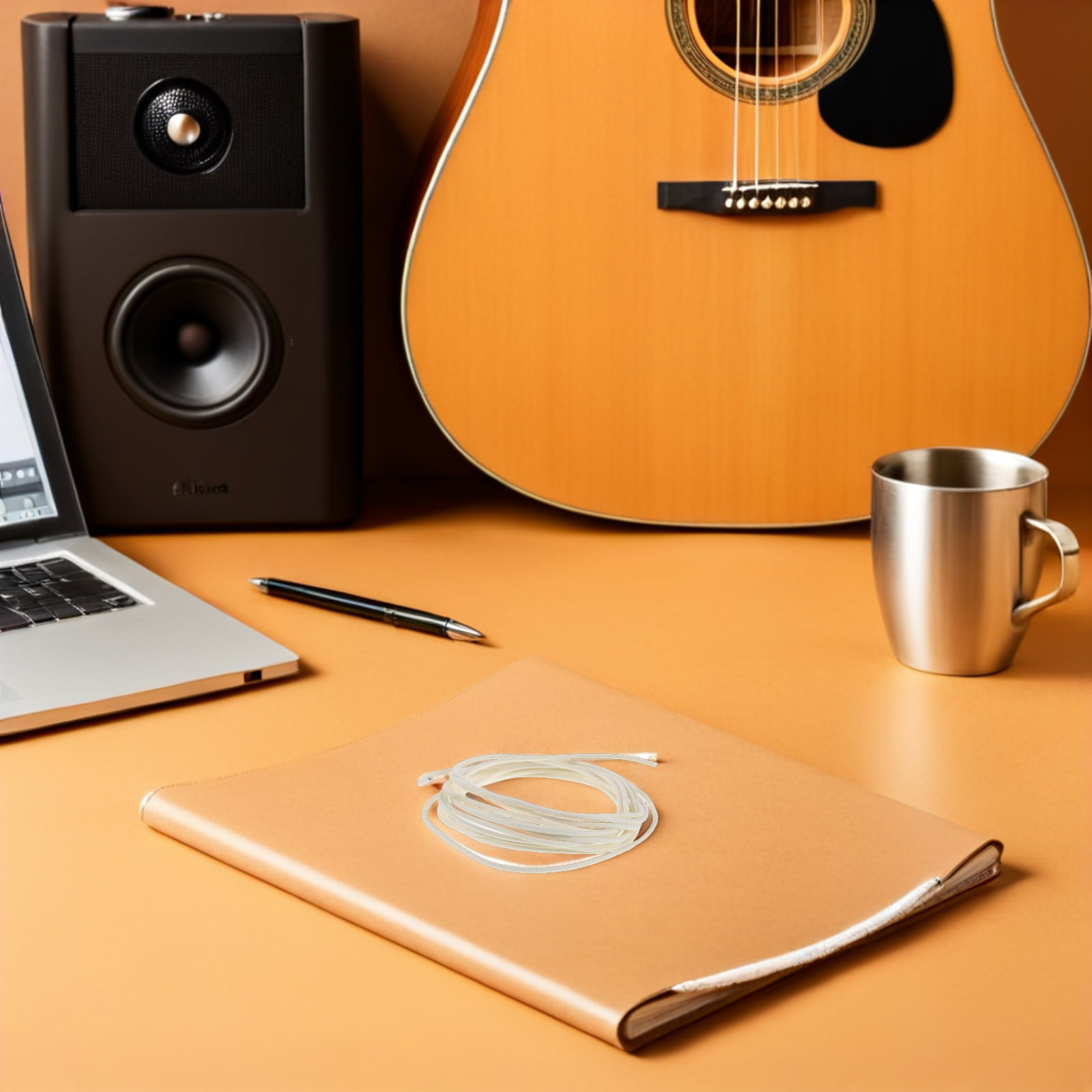 HEANUJJ Pushback Cloth Covered White Wire for Electric Guitar Signal ...