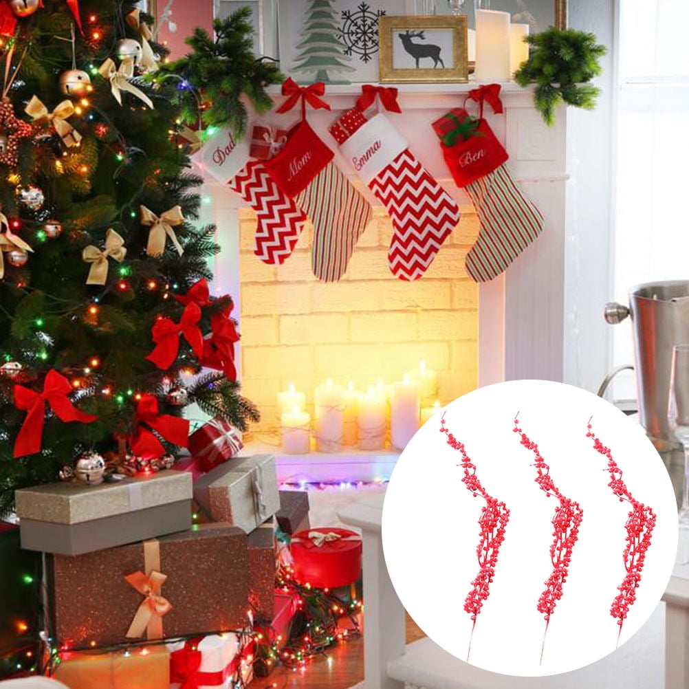 HEANUJJ Red Froth Berry Stems 3Pcs for Wedding and Photography Sessions ...