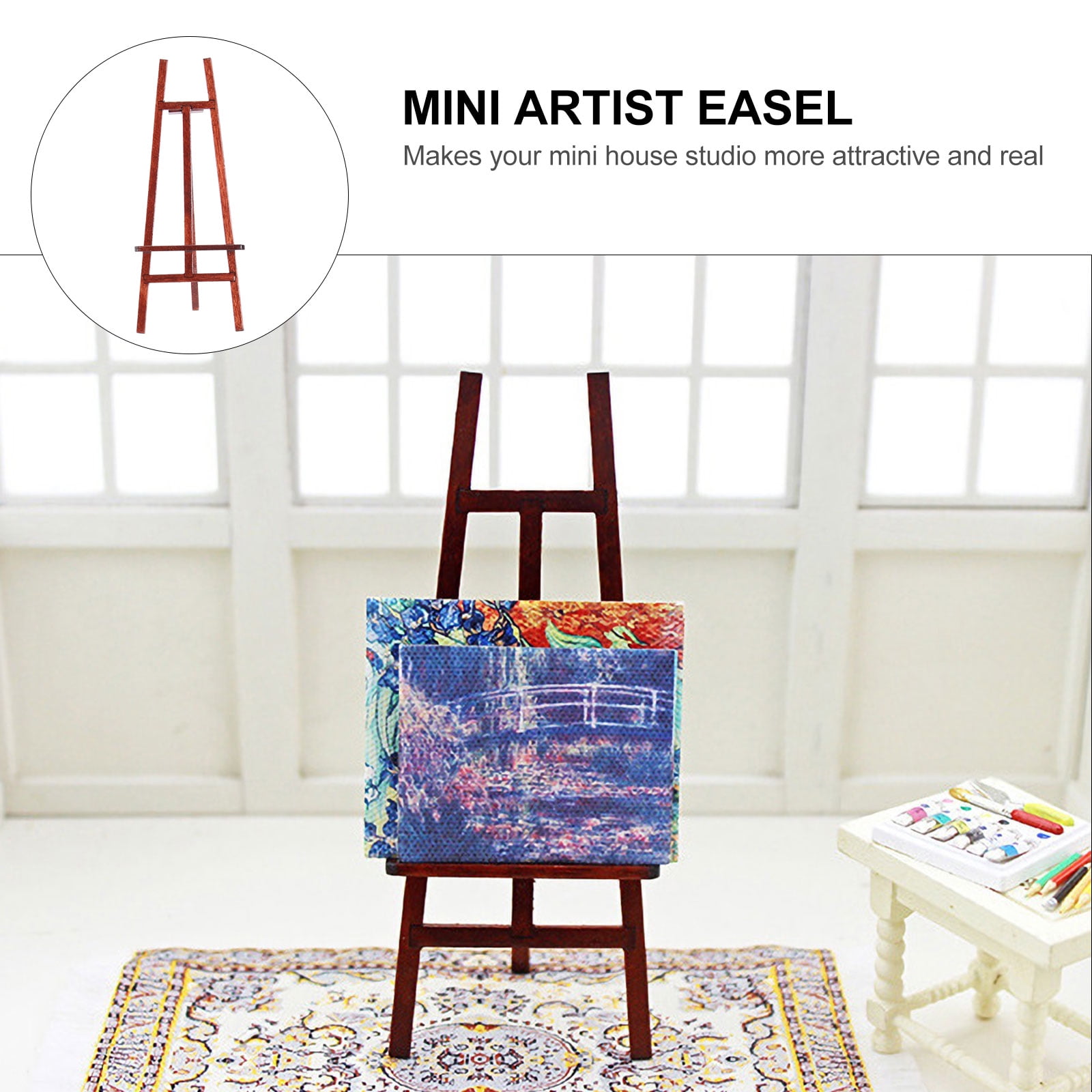 HEANUJJ Small Easels for Painting Mini Easel Wood 1Pcs - Walmart.com