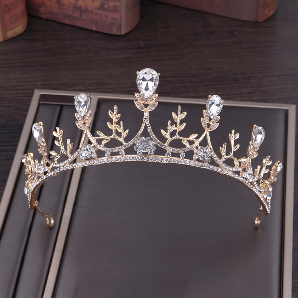 HEANUJJ Rhinestone Bridal Crown Hair Decoration for Bride Wedding 1Pcs ...
