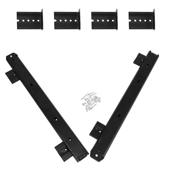 HEANUJJ 1Set Black Keyboard Slide Out Tray Durable Drawer Slide with ...