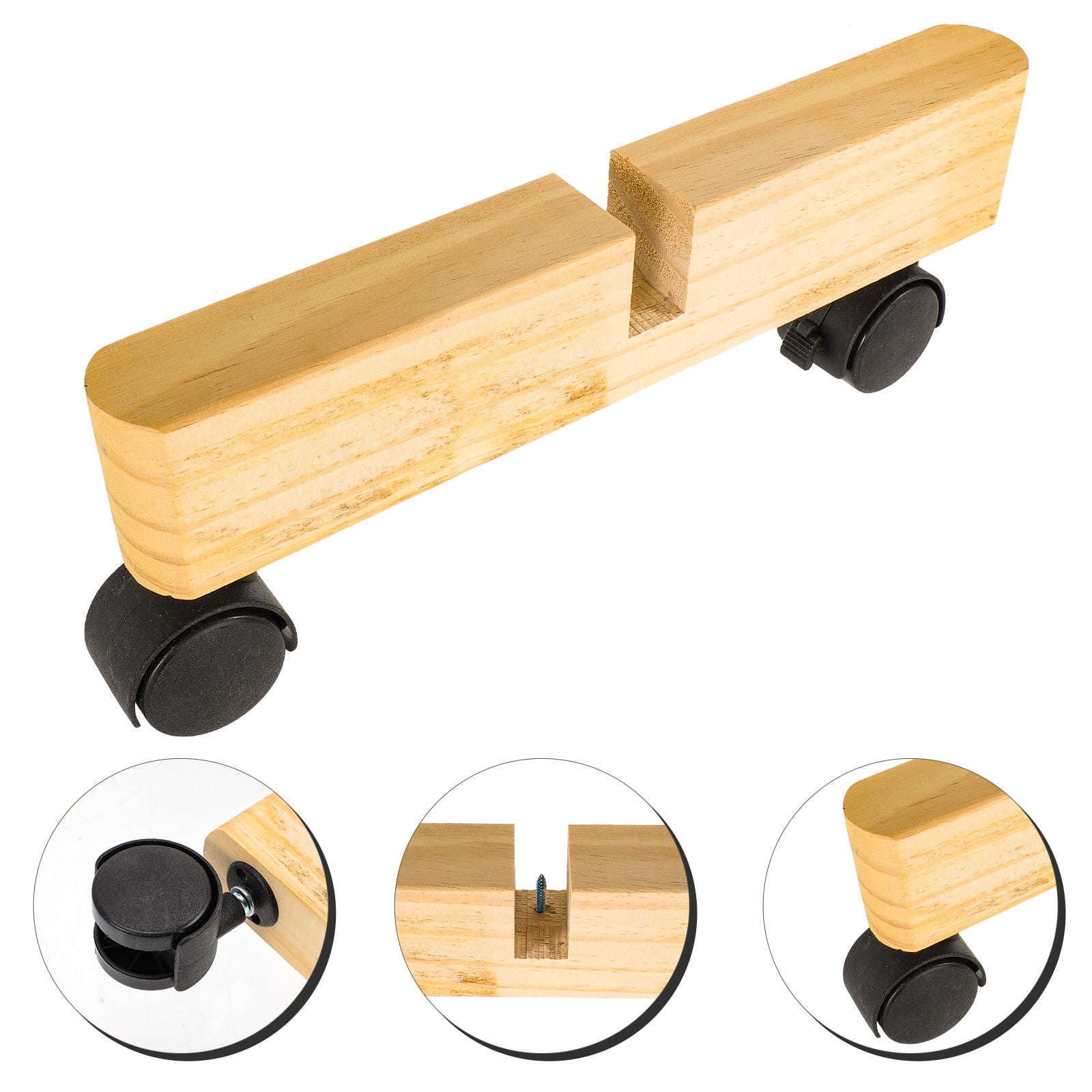 HEANUJJ Room Divider Stand 1Pack Natural Wood Color for Partition ...