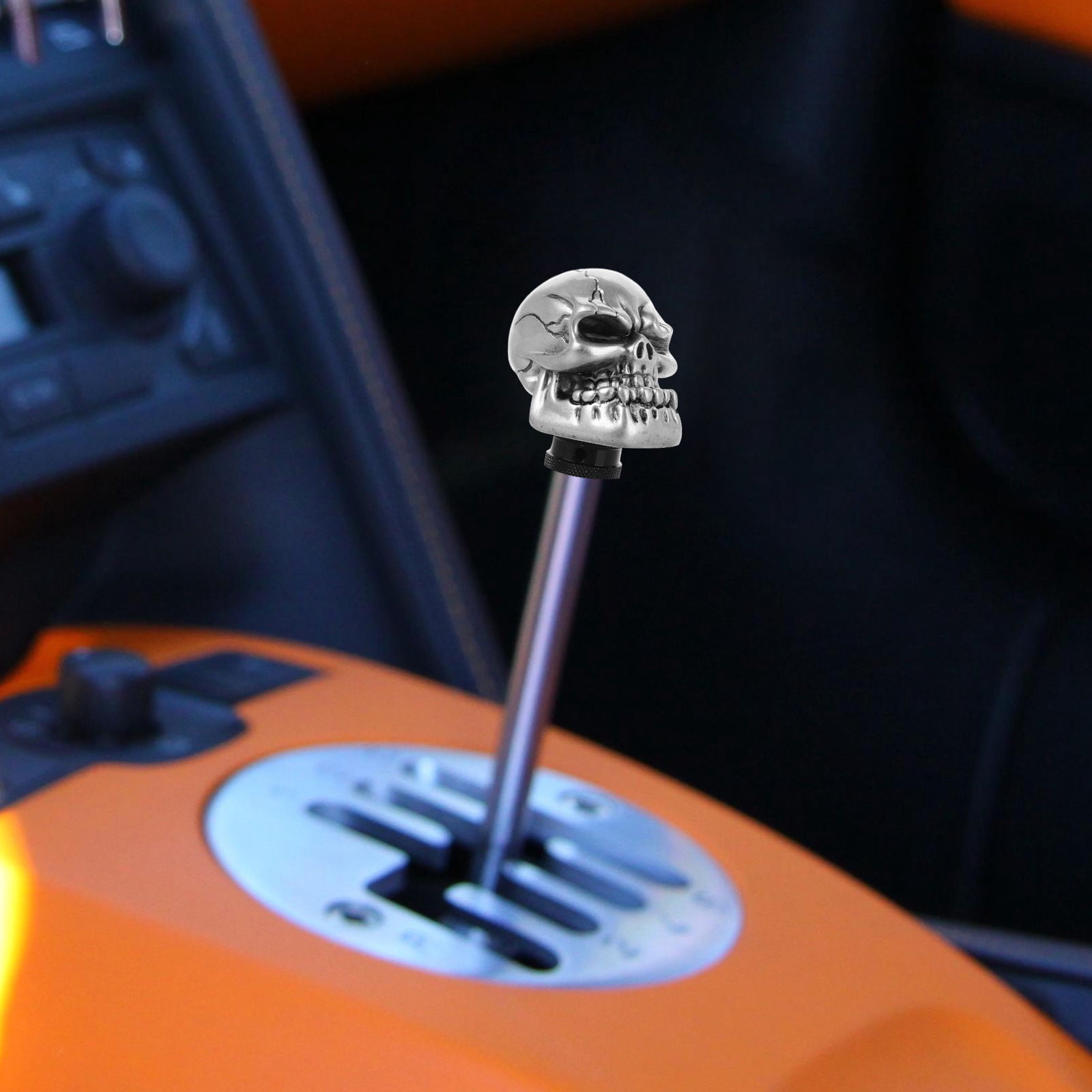 HEANUJJ Automotive Manual Gear Shifting Knob Silver Resin 1Pack Gear ...