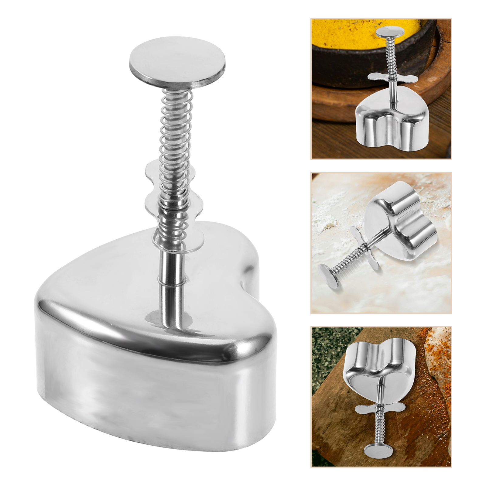 HEANUJJ Stainless Steel Rice Ball Mold for Sushi Onigiri and Meat Patty ...