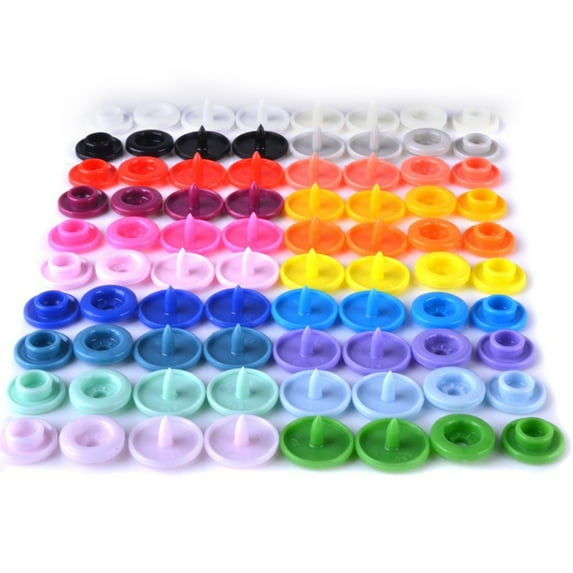 HEANUJJ Snap Button Install Tool Snap Fastener Tool Kit Plastic 300pcs ...