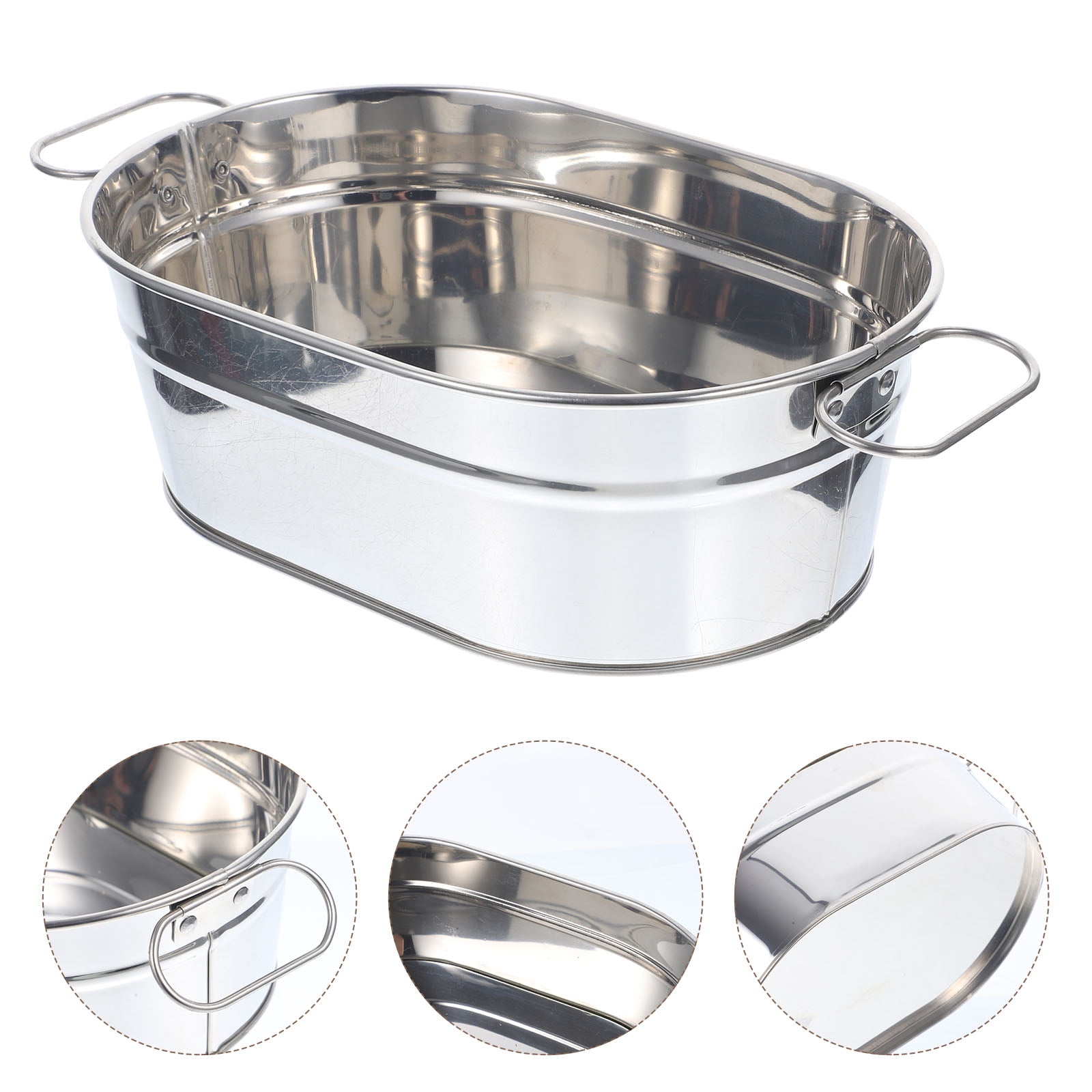 HEANUJJ Stainless Steel Food Storage Metal Snack Container with Handles ...
