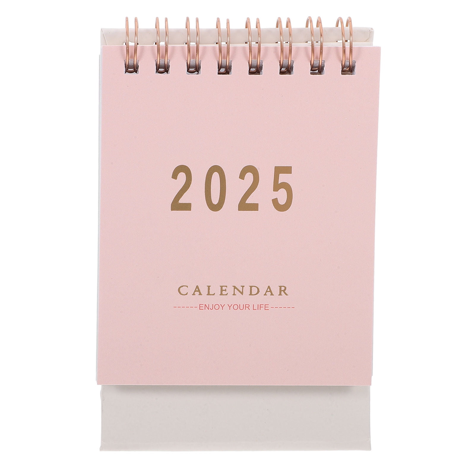 HEANUJJ Standing Flip Calendar for Desk Pink Decorative Monthly ...