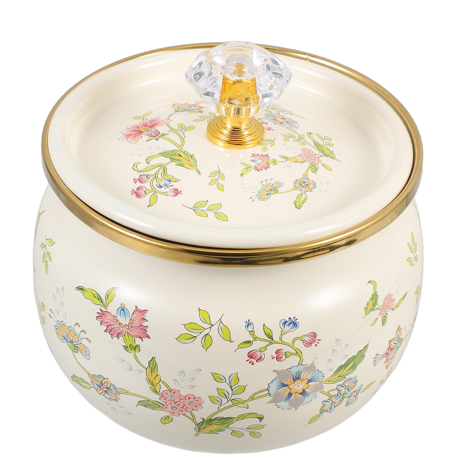 HEANUJJ Khaki Enamel Tea Container Versatile for Kitchen Storage ...