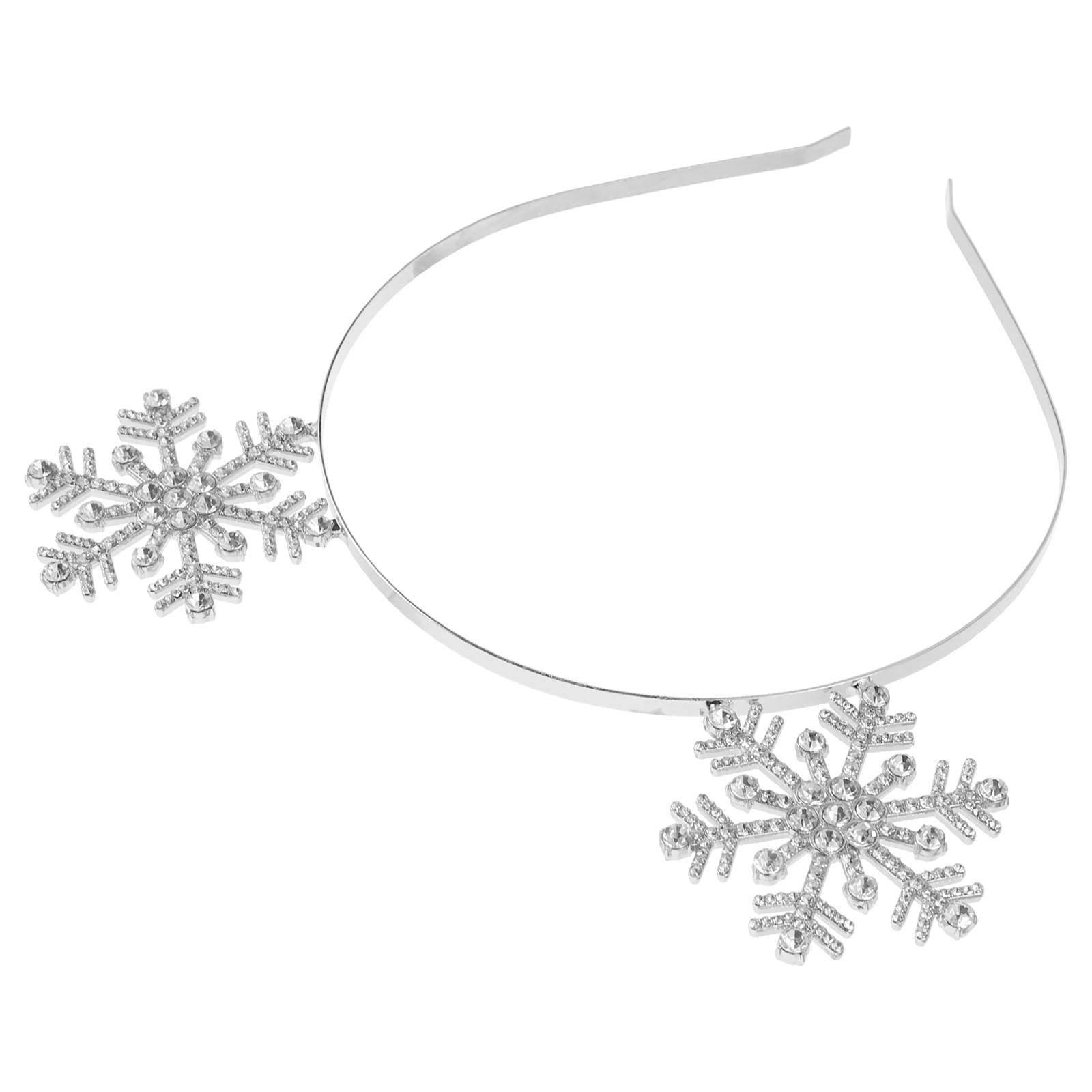 HEANUJJ Snowflakes Headband Glitter Silver 1 Pcs Holiday Style ...