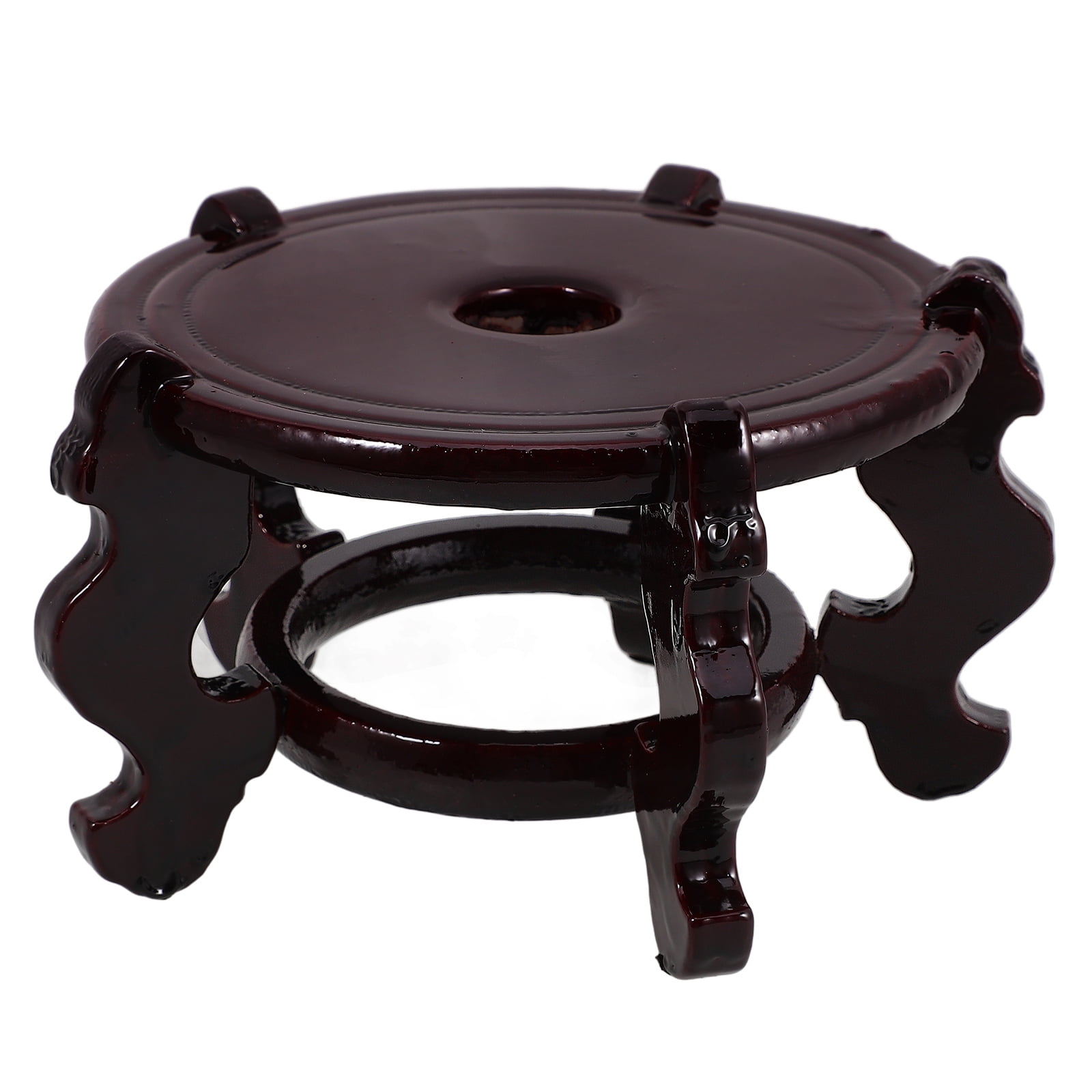 HEANUJJ Rustic Black Wood Display Stand for Vase Holder Flower Pot ...