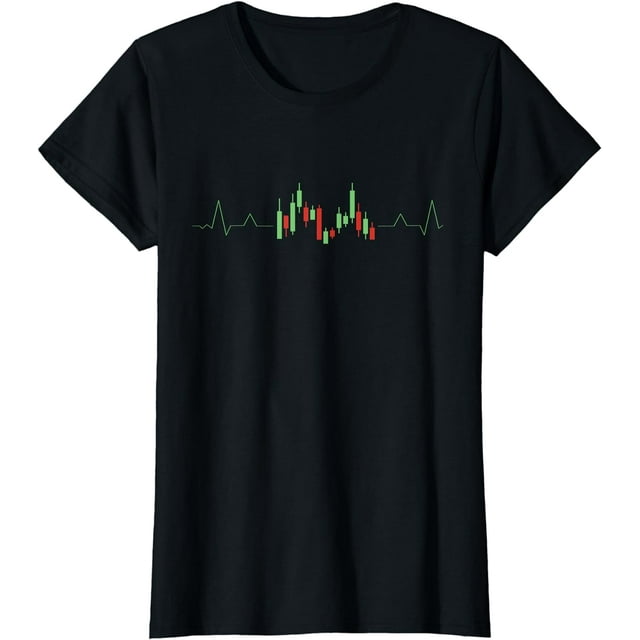 HEARTBEAT STOCK MARKET CANDLESTICK CHART TRADING GRAPH T-Shirt ...