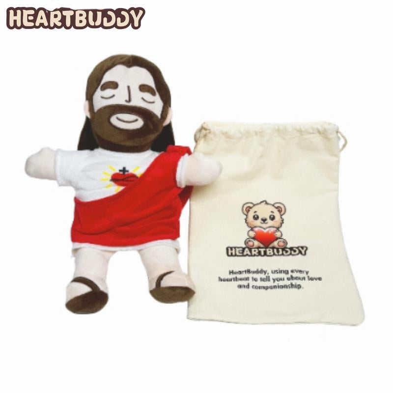 HEARTBUDDY NFC Daily Bible Breathing Jesus Plush Toy-SacredHeart of ...