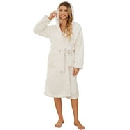 Just Love Critter Robe Sherpa Trim Velour Robes for Women (Elephant ...