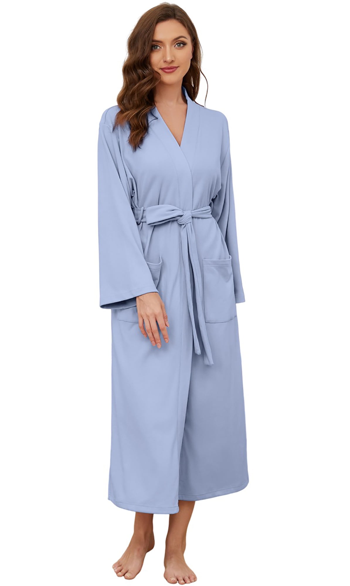 HEARTNICE Women Robes, Long Lightweight Bathrobe Knit Spa Soft ...
