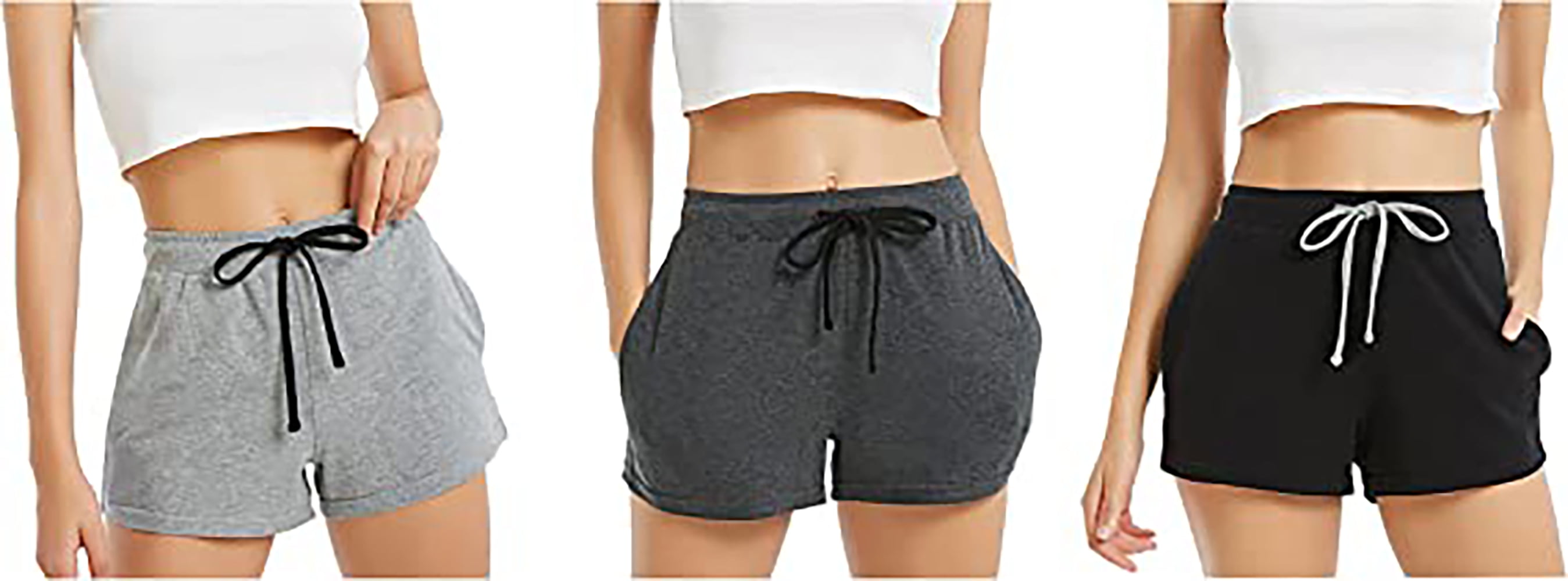HEARTNICE Womens Cotton Pajama Shorts, Soft Sleep Shorts Lightweight ...