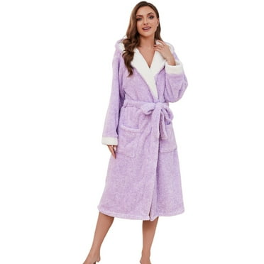PAVILIA Premium Women's Plush Soft Robe, Lightweight, Full Length, Warm Fleece Sherpa Shaggy ...