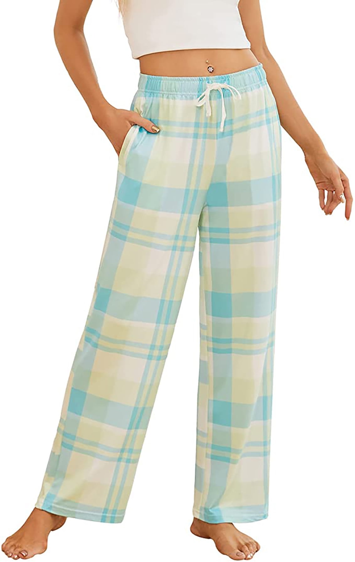 Heartnice Womens Soft Pajama Pants, Lightweight Drawstring Sleepwear ...