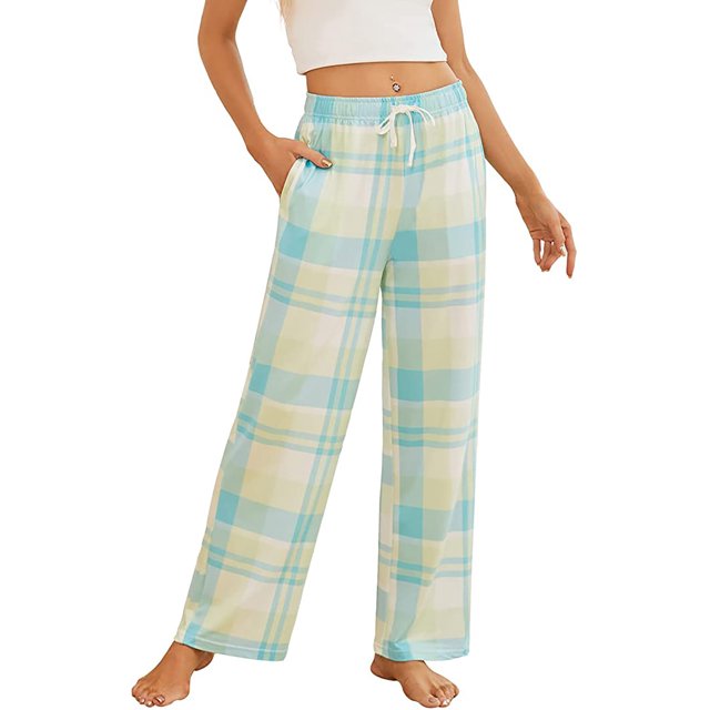 HEARTNICE Womens Pajama Pants, Lightweight Pj Bottoms Print Drawstring ...