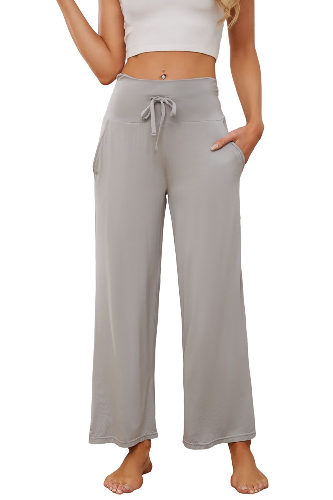 HEARTNICE Womens Pajama Pants, Soft Lounge Pants Lightweight High ...