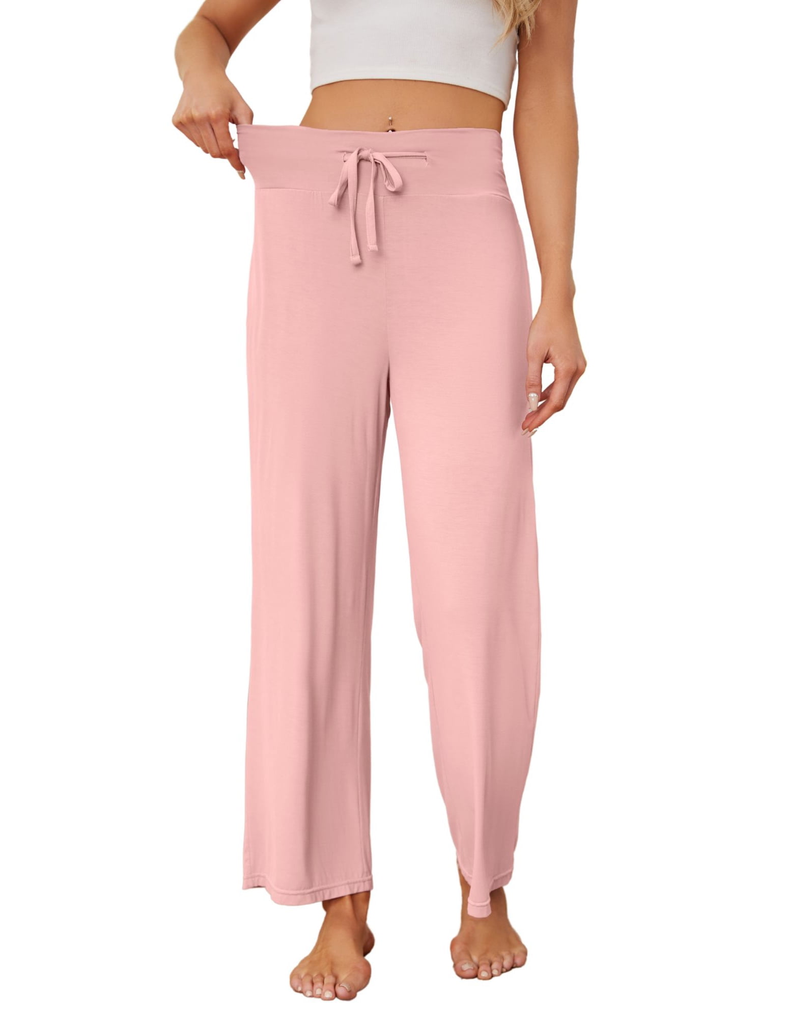 HEARTNICE Womens Pajama Pants, Soft Lounge Pants Lightweight High ...