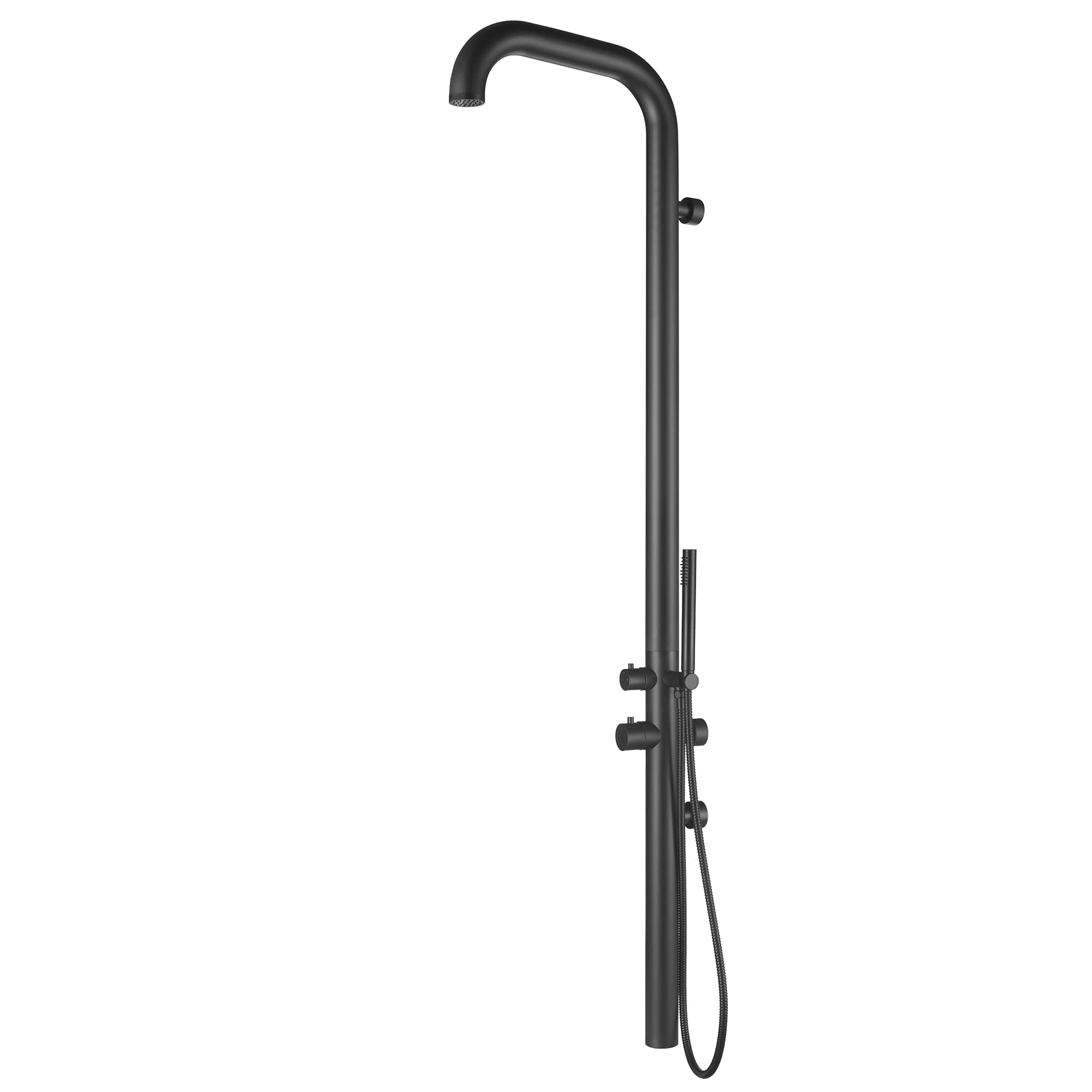 HEATGENE Outdoor Shower with Rain Shower and Handheld, Wall-Mounted ...