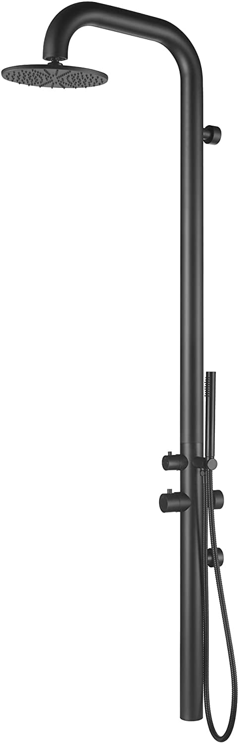 HEATGENE Outdoor Shower with Rain Shower and Handheld, Wall-Mounted ...