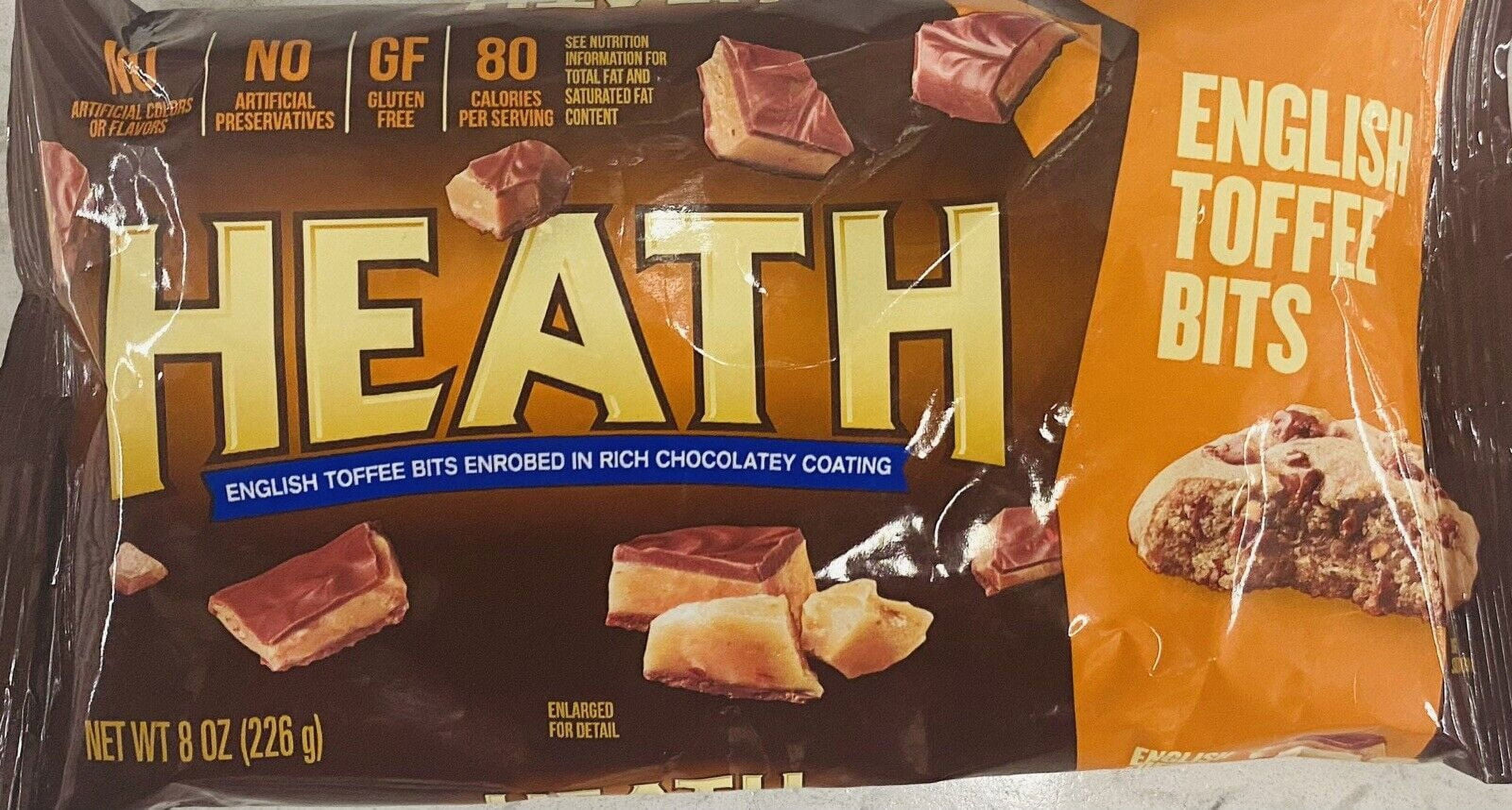 HEATH English Toffee Baking Chips, Chocolate Coating, 8 oz Bag ...