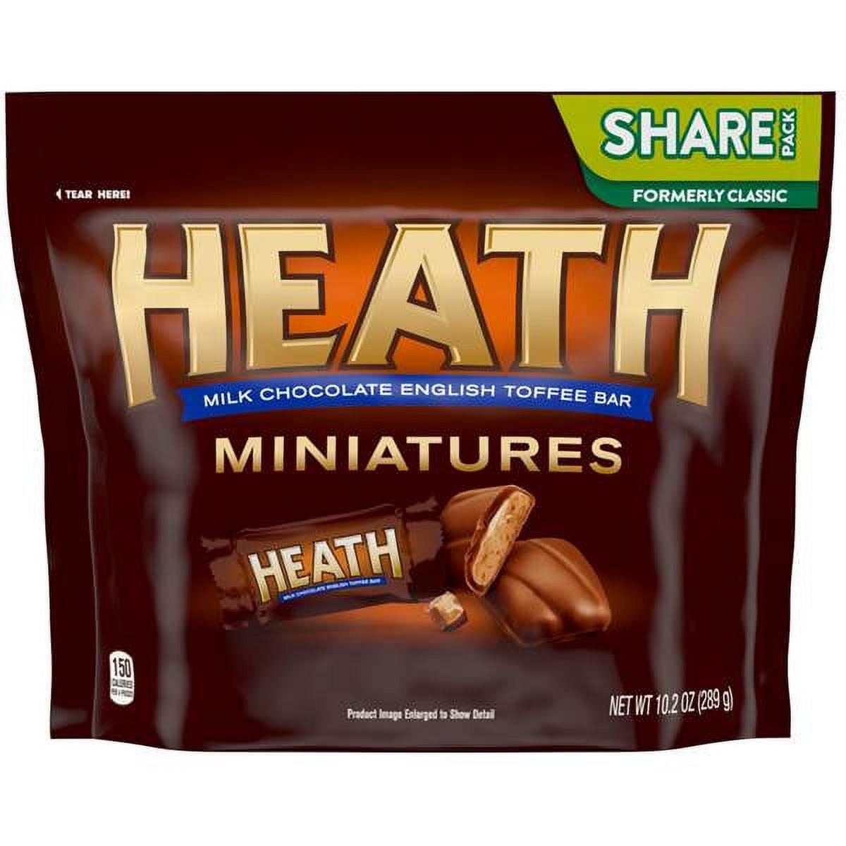 HEATH, Miniatures, 10.2 Oz, Pack of 2, perfect for snacking or sharing ...