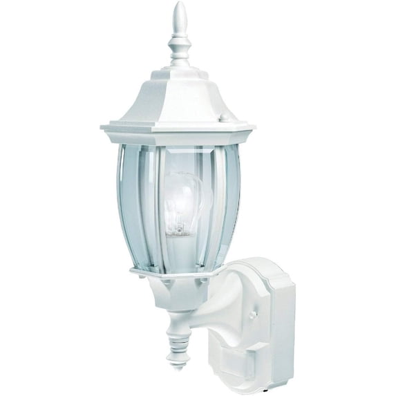 Heath Zenith Alexandria Lantern HZ-4192-WH - Weather Resistant Electric ...