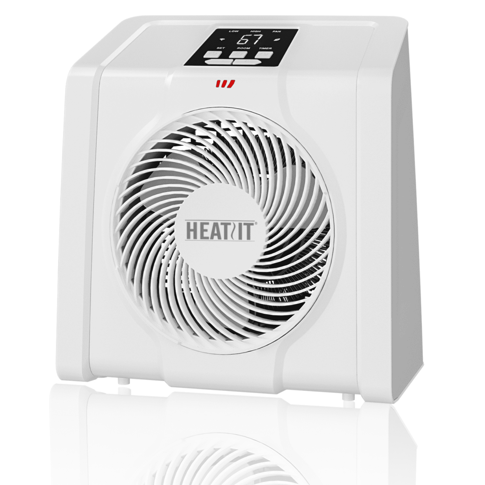 HEATIT Electric Space Heaters with Thermostat Portable Indoor, White ...